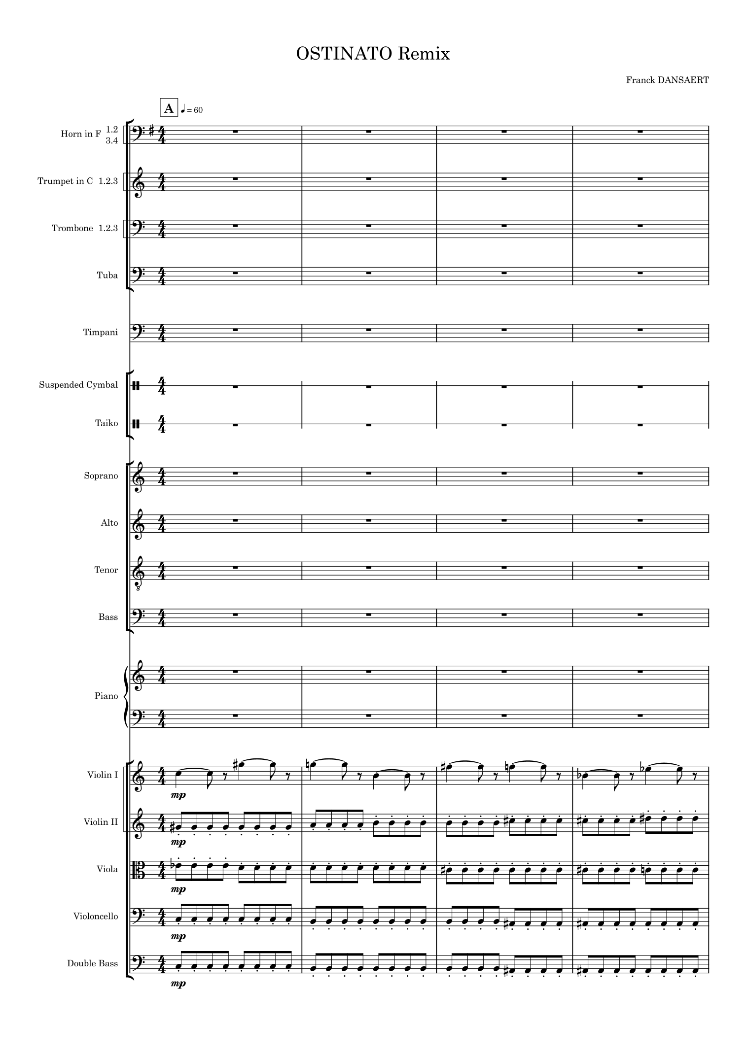 Ostinato - Score Only by Franck Dansaert Sheet Music for Full Orchestra ...