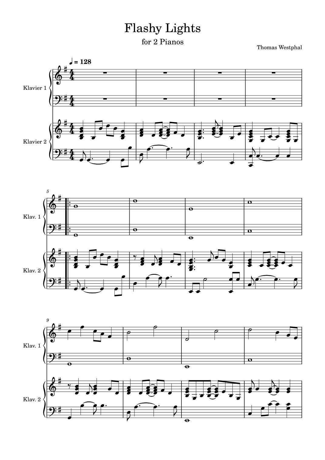 Flashy Lights por Thomas Westphal Partituras para Piano Dúo en Sheet ...