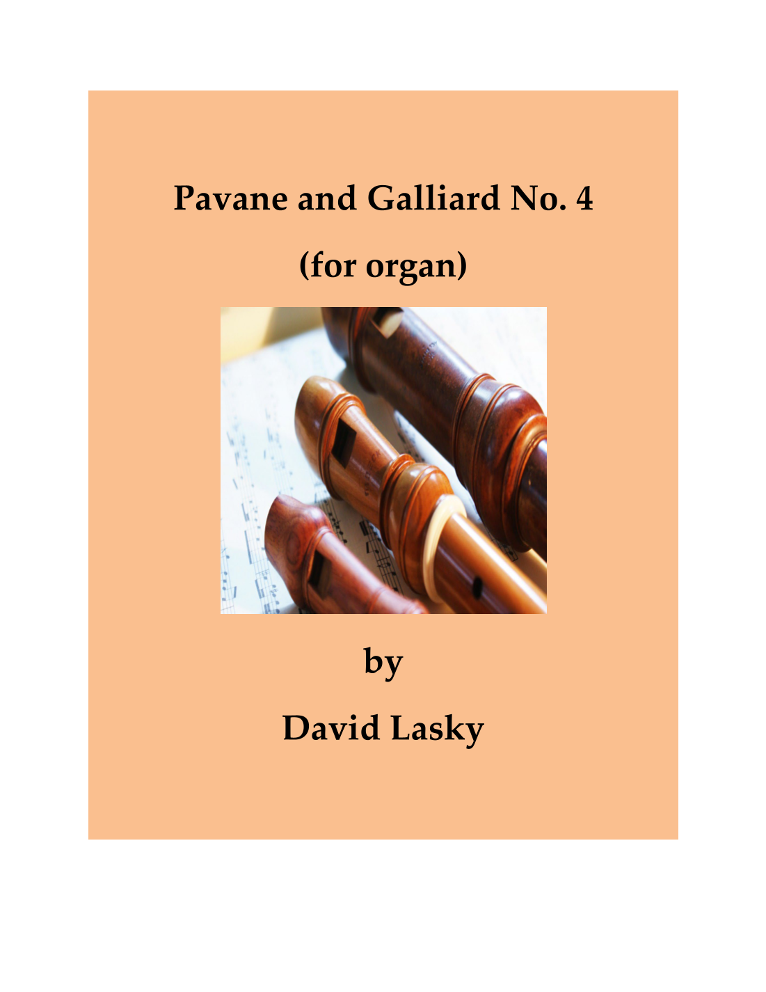 Pavane and Galliard No. 4 by David Lasky Sheet Music for Instrumental ...