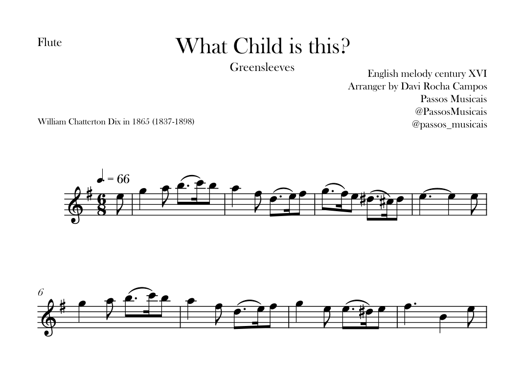 What Child is this? (Greensleeves) (arr. Davi Rocha Campos) by Davi ...