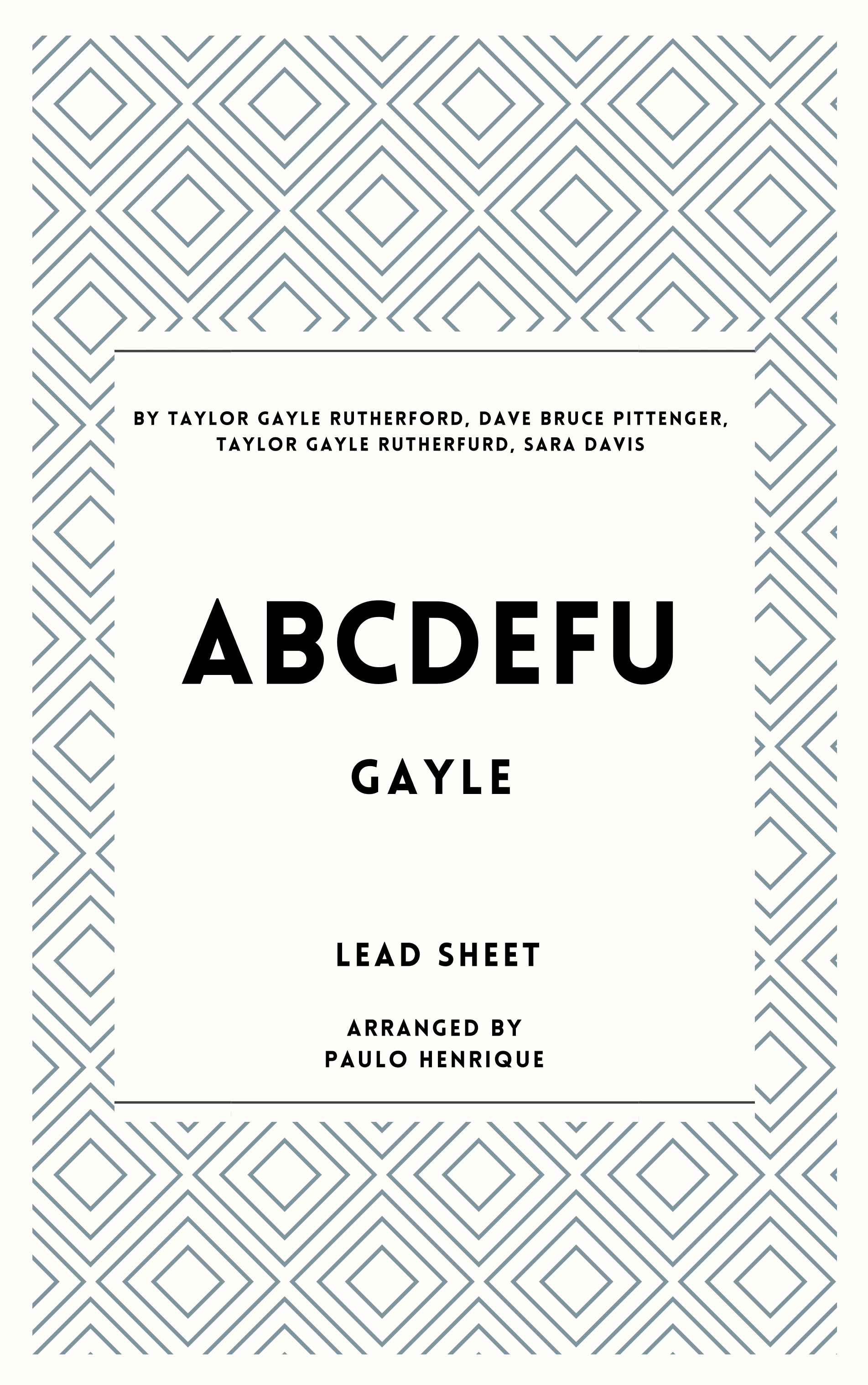 Abcdefu (arr. Paulo Henrique) by Gayle Sheet Music for Lead Sheet ...