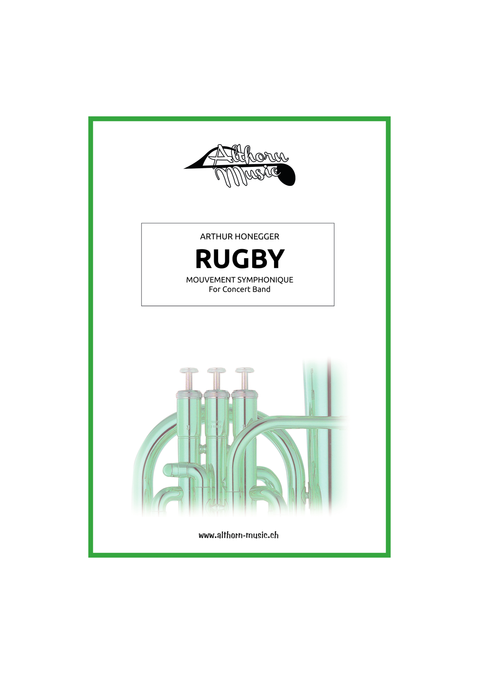 Rugby (arr. Roger Müller) by Arthur HONEGGER Sheet Music for Concert ...