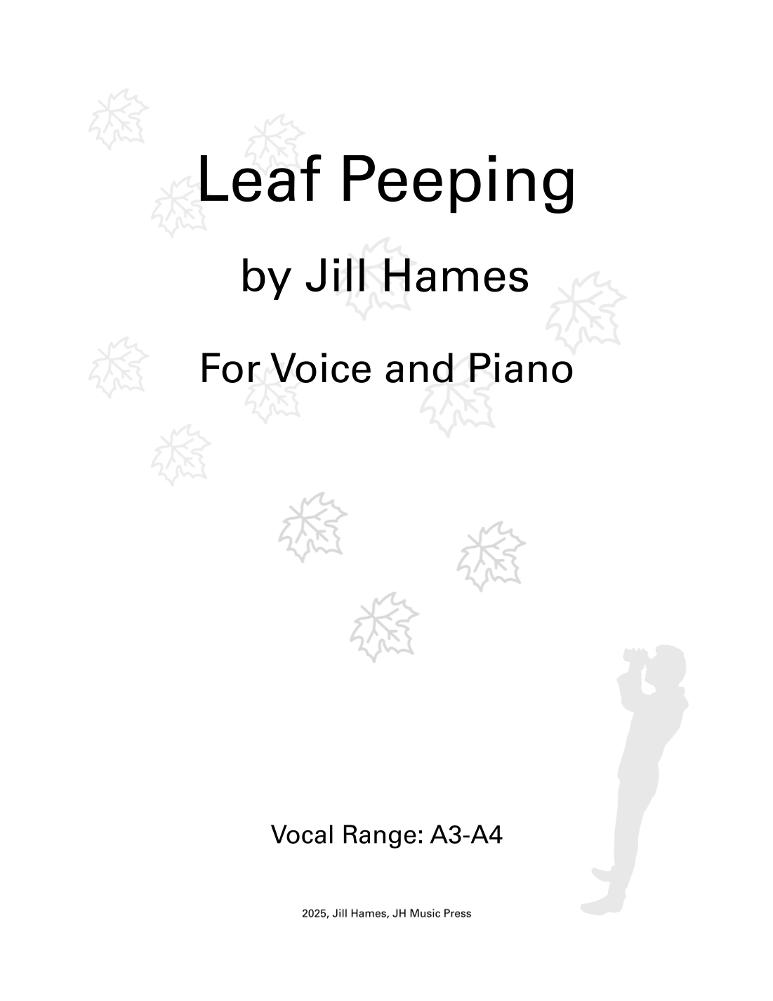 Leaf Peeping by Jill Hames Sheet Music for Piano & Vocal at Sheet Music ...