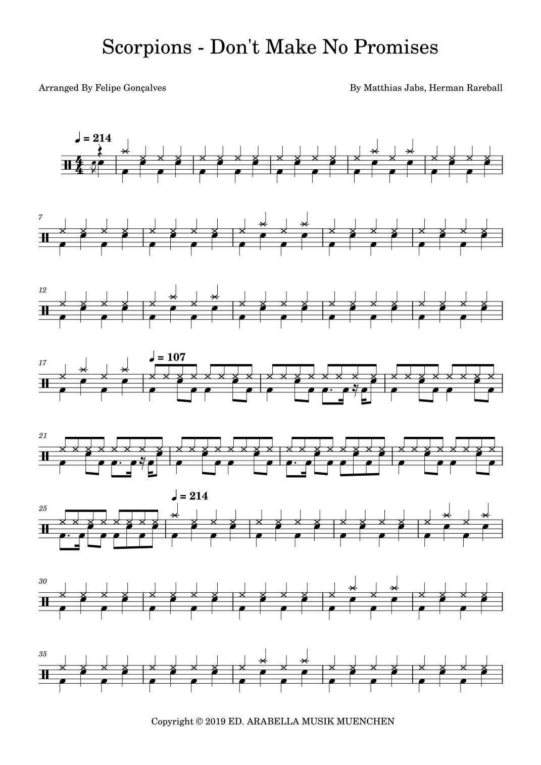 Don't Make No Promises (arr. Felipe Gonçalves) by Herman Rareball Sheet ...