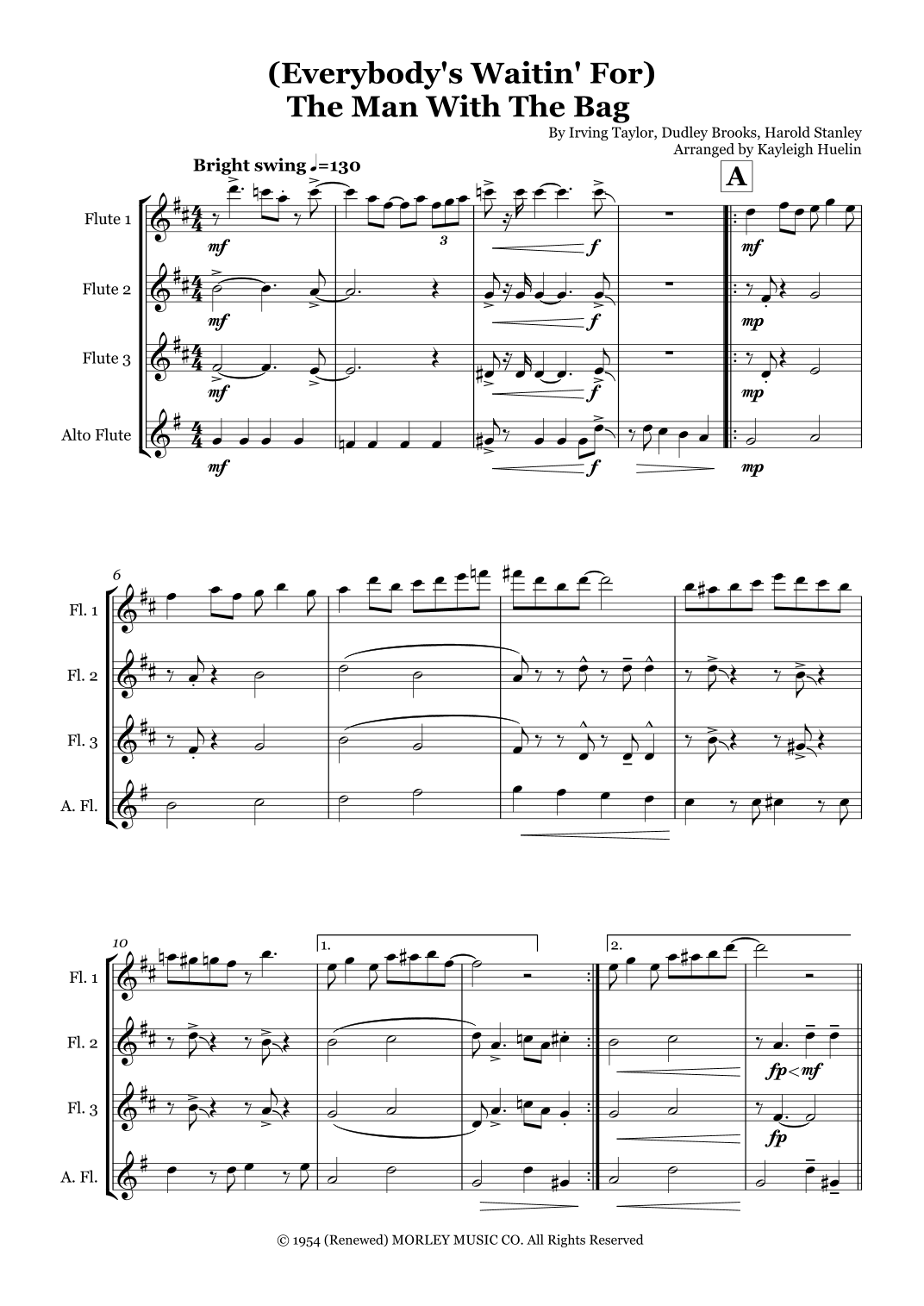 (Everybody's Waitin' For) The Man With The Bag (arr. Kayleigh Huelin ...