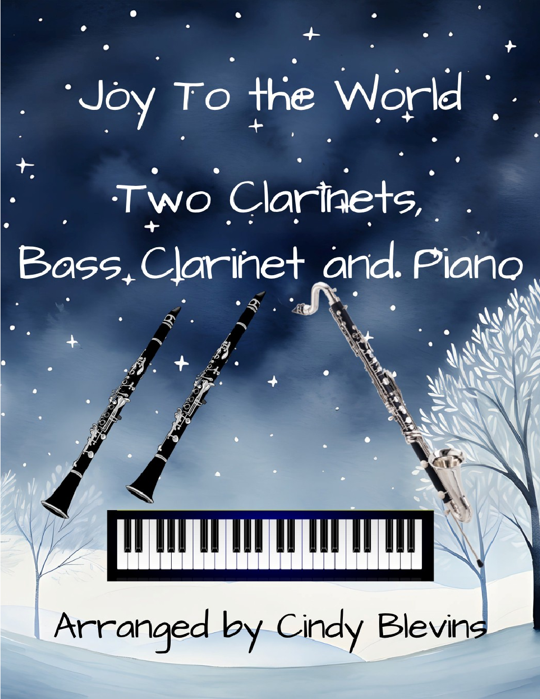 Joy to the World, for Two Clarinets, Bass Clarinet and Piano by Handel ...