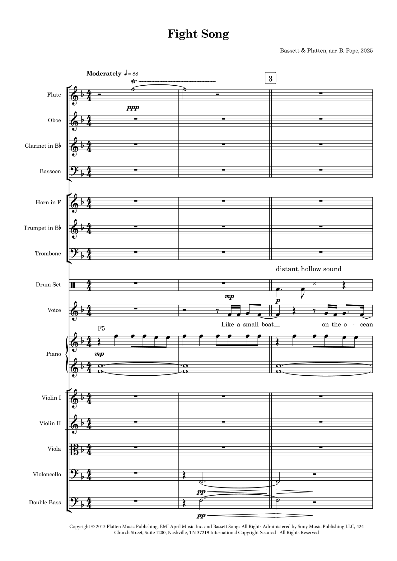 Fight Song (arr. Ben Pope) by Rachel Platten Sheet Music for ...