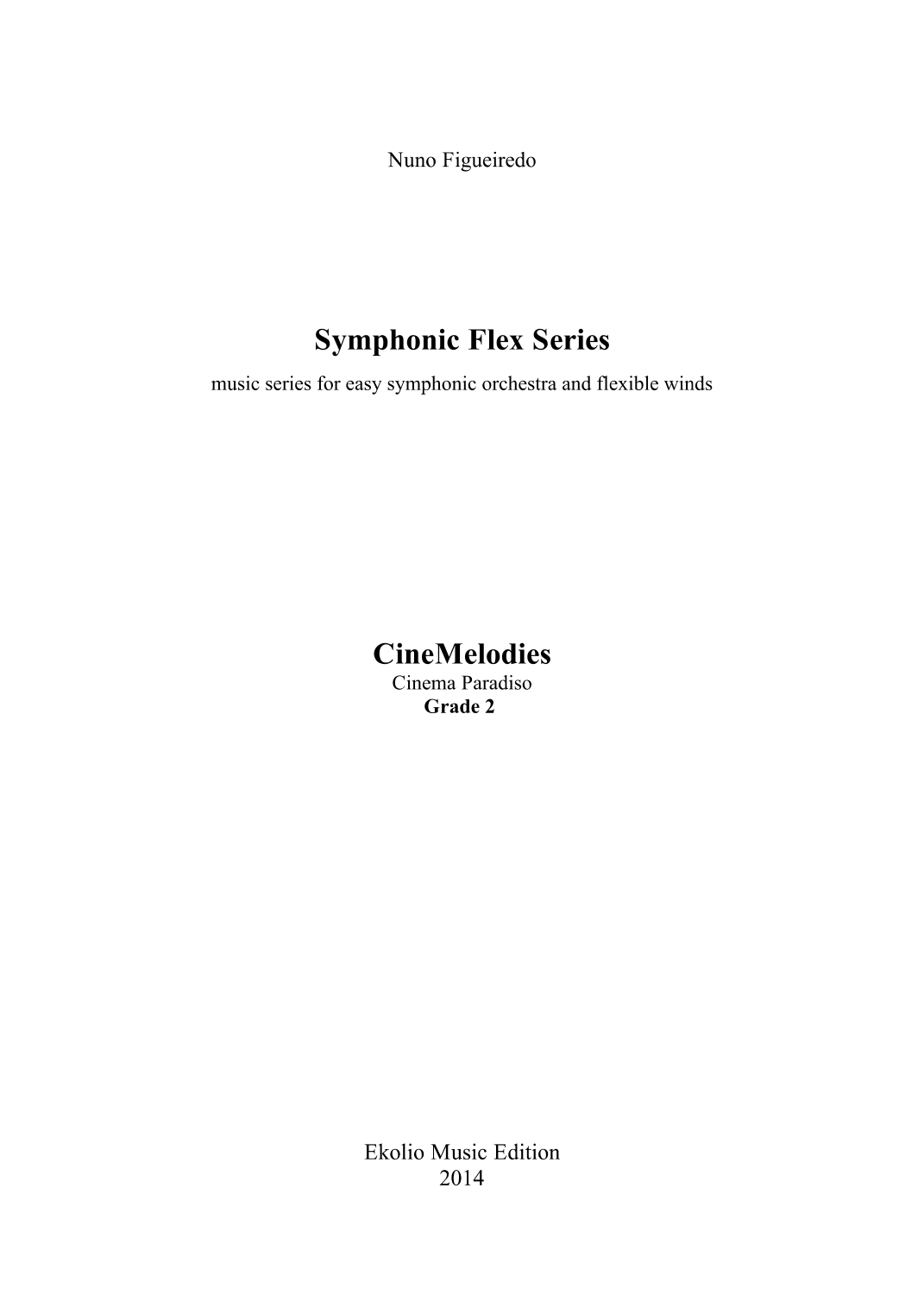 Cinema Paradiso (arr. Nuno Figueiredo) by Andrea Morricone Sheet Music ...