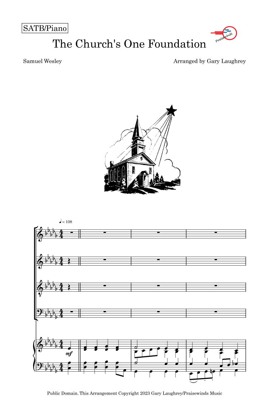 The Church's One Foundation (arr. Gary Laughrey) par Samuel S. Wesley ...