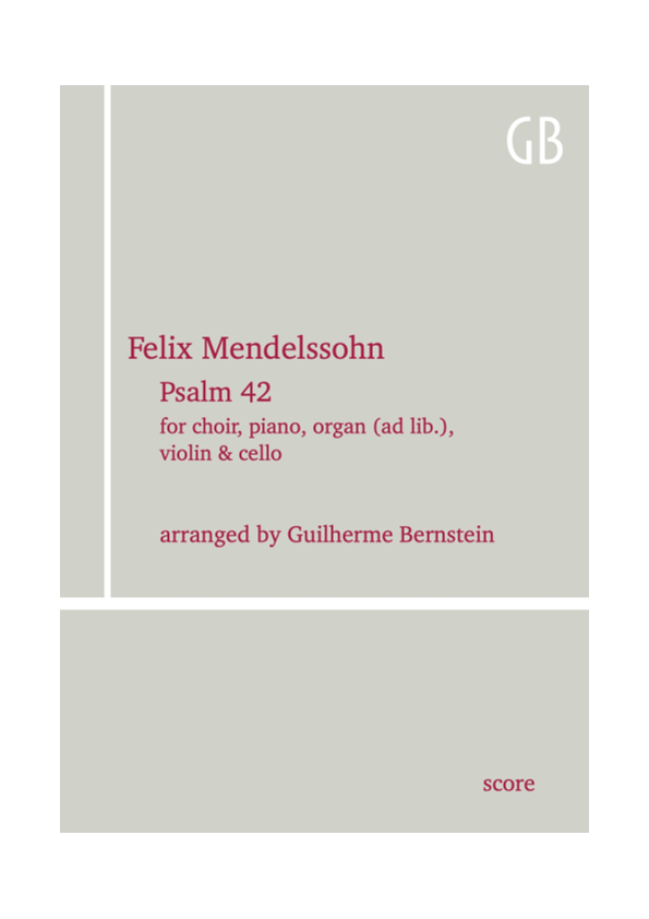 Psalm 42 Sheet Music Felix Mendelssohn Performance Ensemble