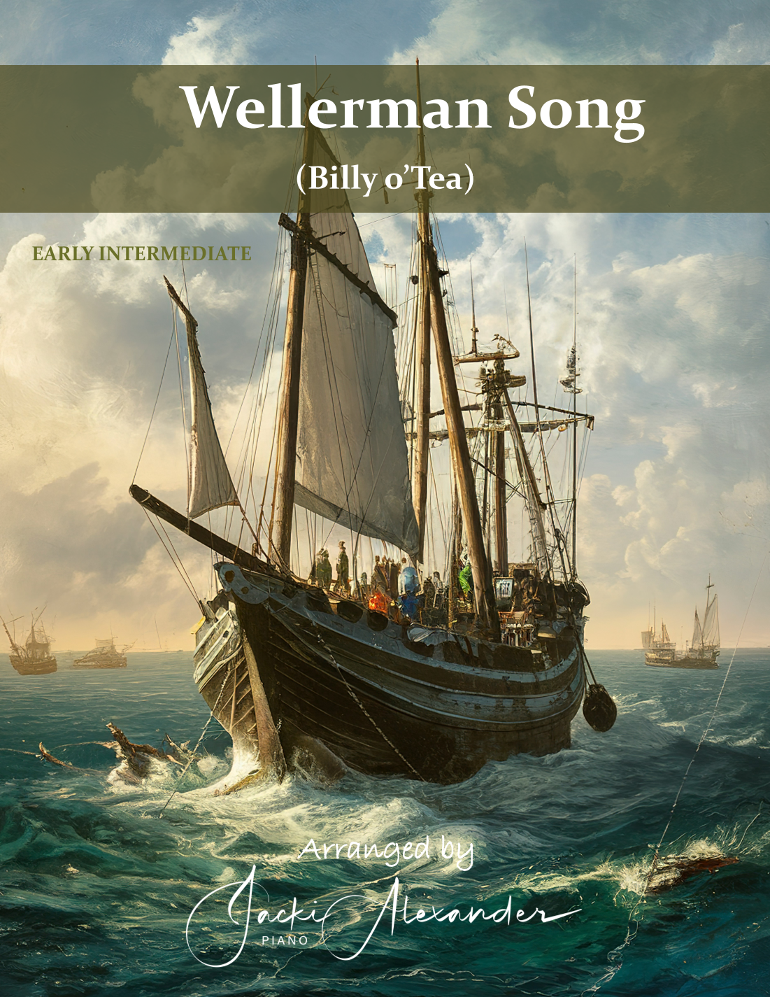 Wellerman (arr. Jacki Alexander) by Nathan Evans Sheet Music for Piano ...