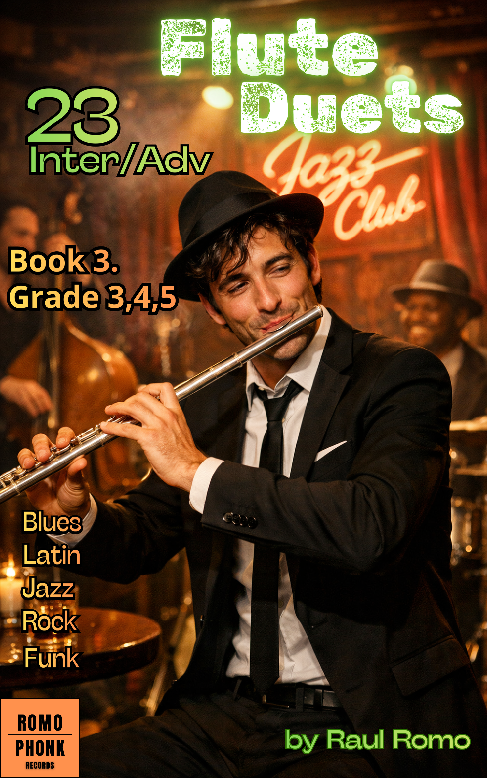 23 FLUTE DUETS - Intermediate / Adv Grades 3,4,5 BOOK 3 Jazz, Latin ...