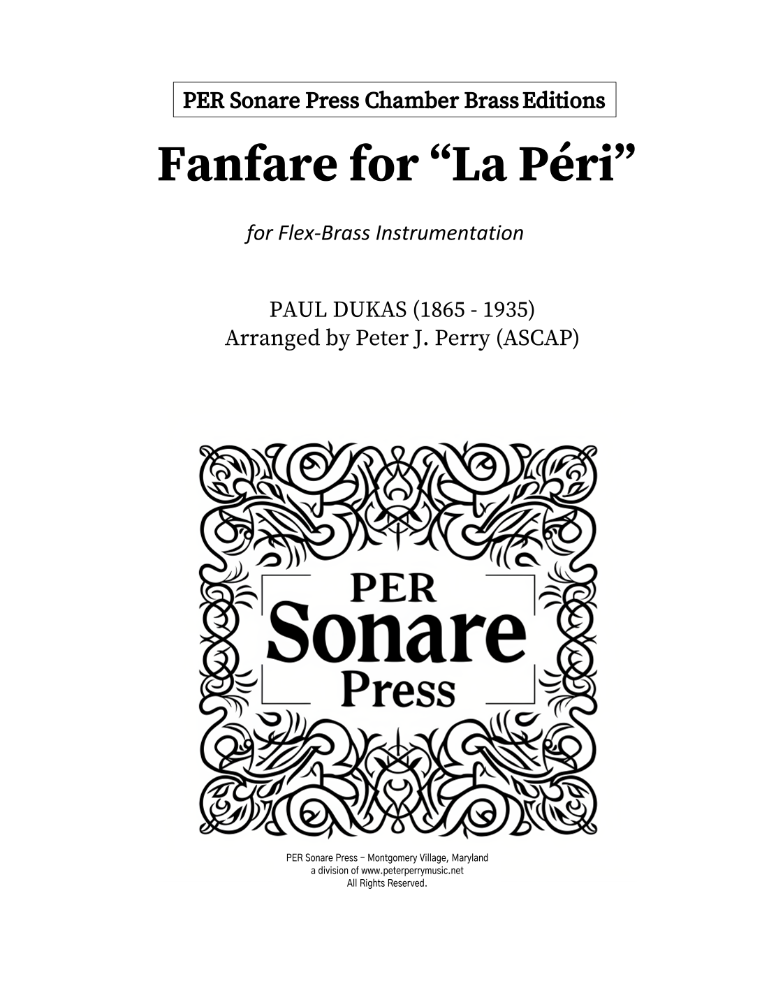Fanfare for La Péri (arr. PETER J. PERRY) von Paul Dukas Noten zum ...