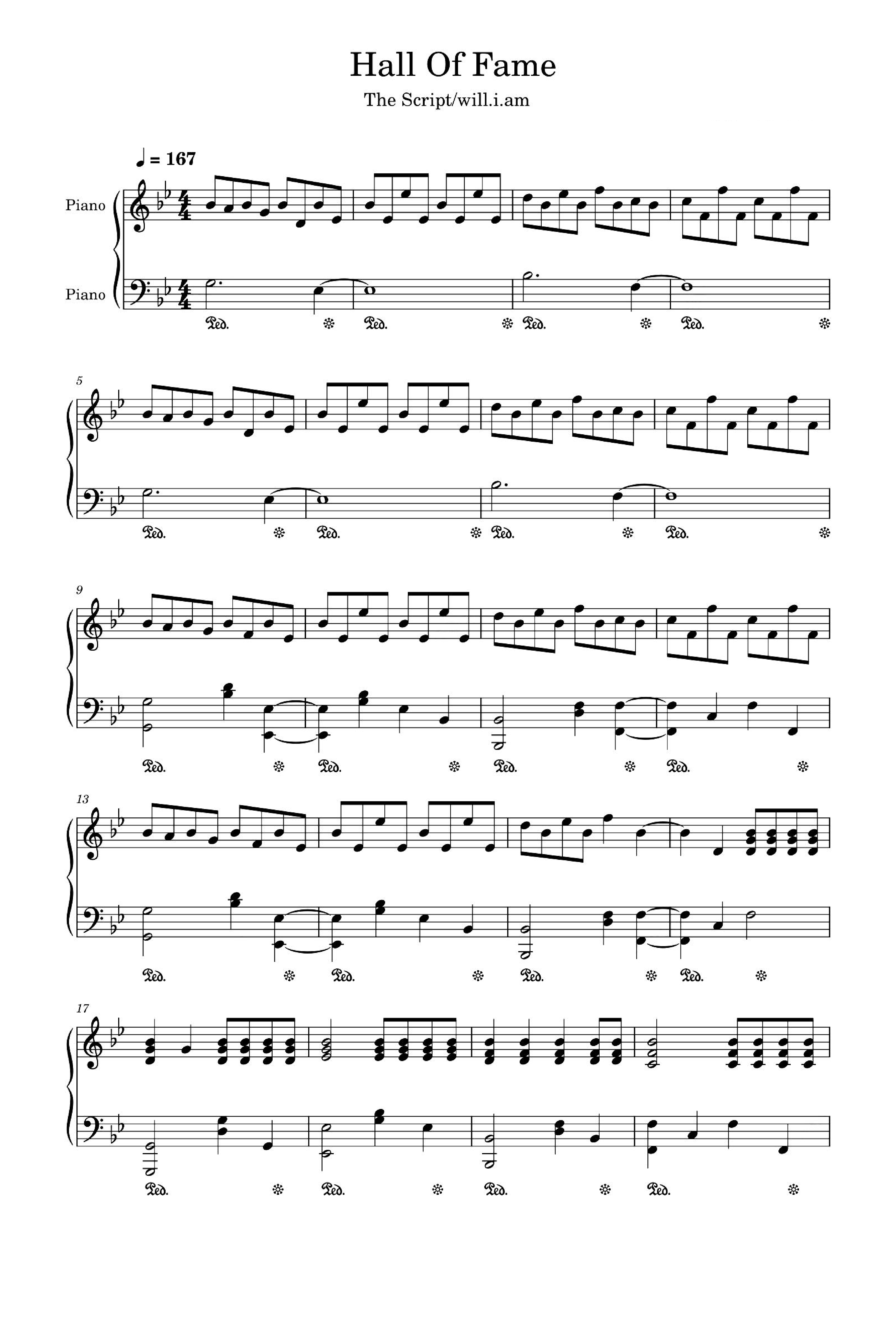 Hall Of Fame (arr. The Script feat. will.i.am) by The Script feat. will ...