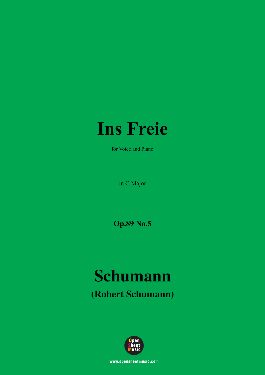 R. Schumann-Ins Freie,in C Major (arr. OSM Press) von Robert Schumann ...