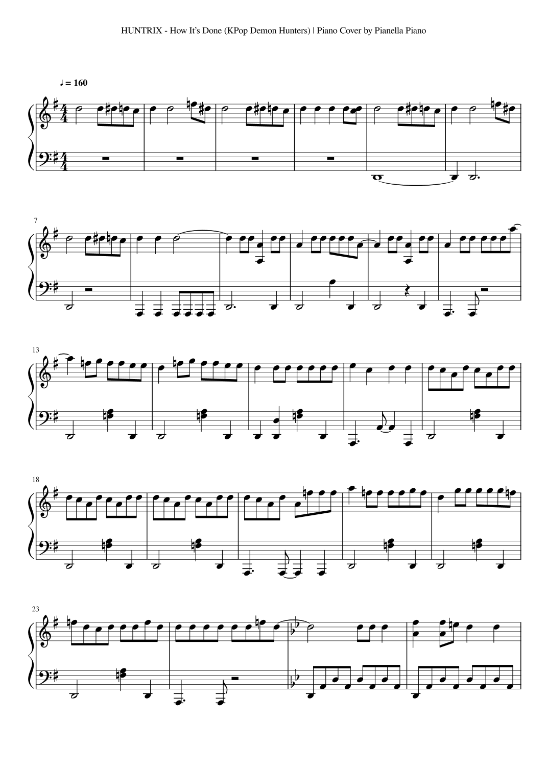 HOW IT'S DONE (ARR. JOHNHENRY) POR HUNTR/X (EJAE, AUDREY NUNA AND REI ...