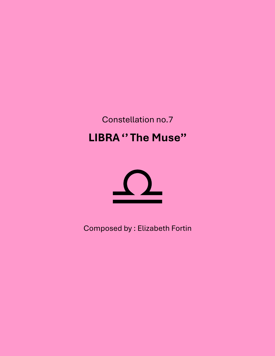 Libra ''The Muse'' by ELI HARP Sheet Music for Harp at Sheet Music Direct