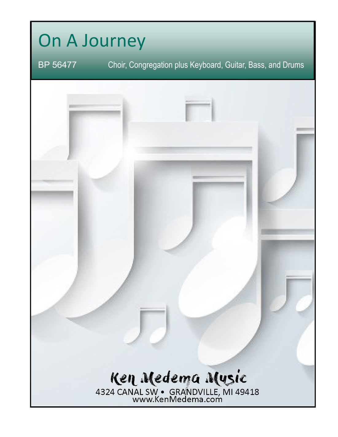 On a journey by Ken Medema Sheet Music for SATB Choir at Sheet Music Direct