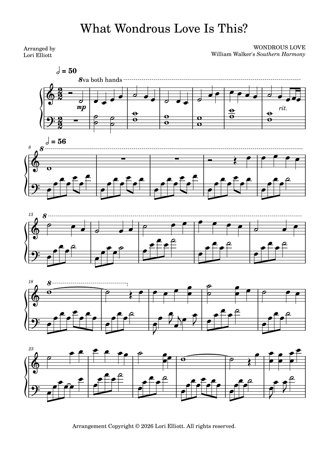 What Wondrous Love Is This Piano Solo (arr. Lori Elliott) by American ...