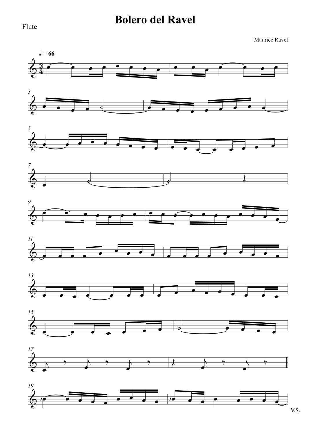 Ravel - Bolero (arr. Wesley S. SIlva) by Maurice Ravel Sheet Music for ...