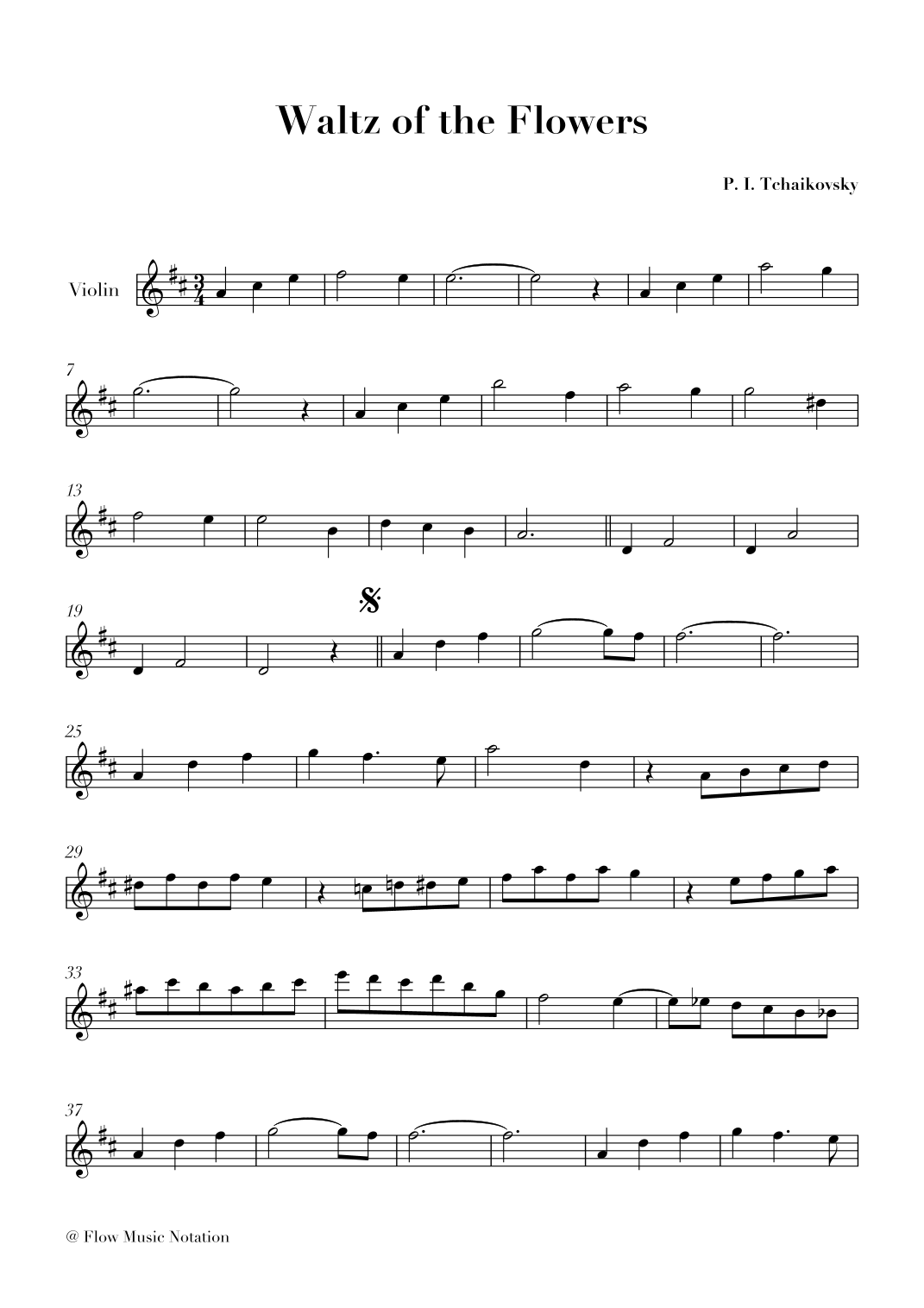 Waltz of the Flowers (from the Nutcracker) (arr. DA Castro) by Piotr ...