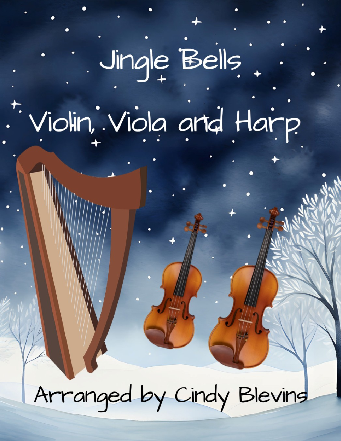 Jingle Bells, for Violin, Viola and Harp (arr. Cindy Blevins) by James ...