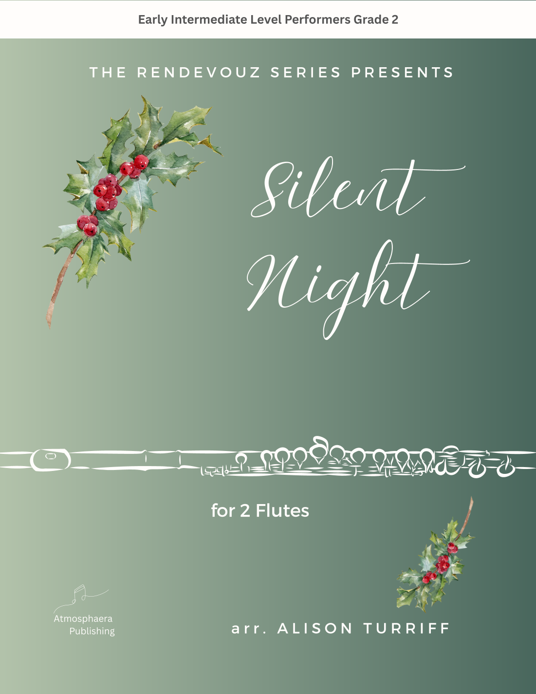 Silent Night for 2 flutes (arr. Alison Turriff) by trad. Sheet Music ...