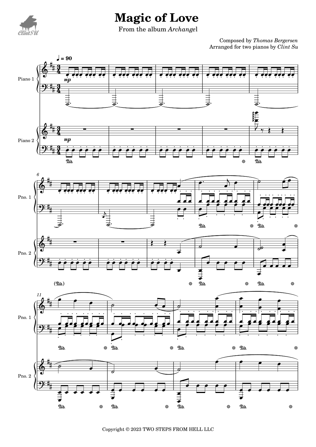 Magic Of Love - Trailer (arr. Clint Su) by Nicholas Phoenix Sheet Music for Piano Duet at Sheet ...