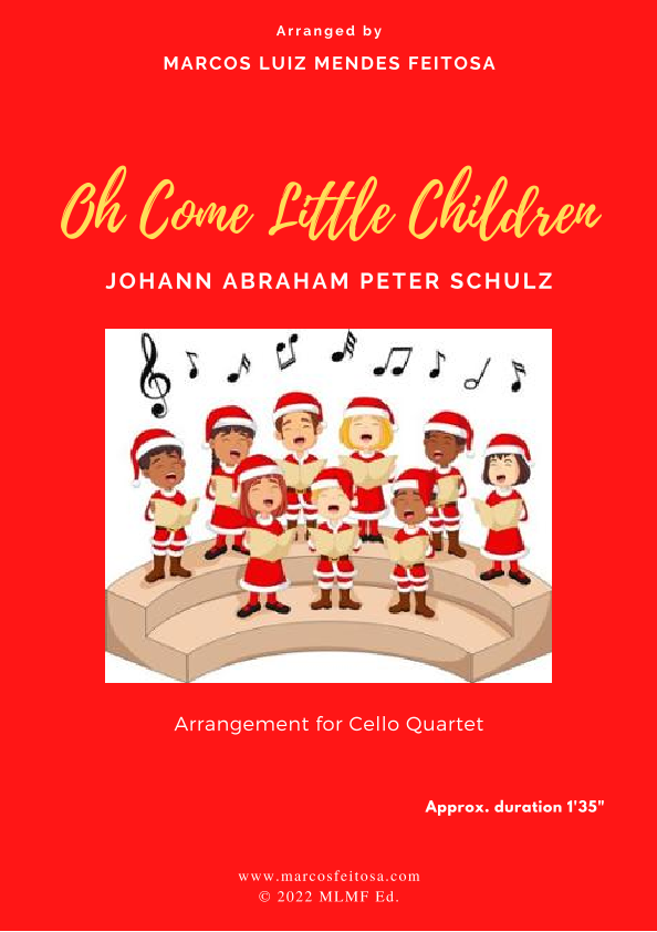 Oh Come Little Children - Cello Quartet (arr. MARCOS LUIZ MENDES ...