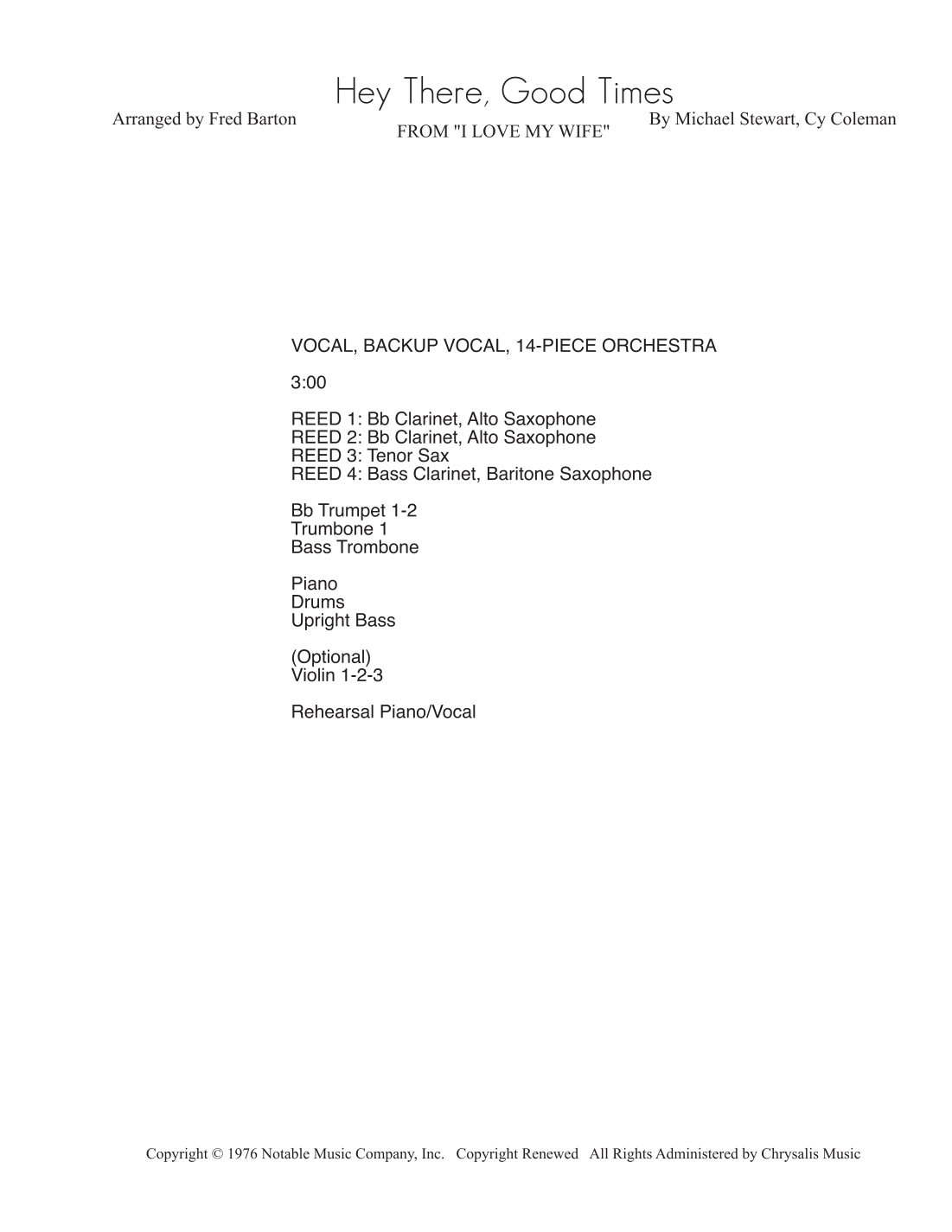 Hey There, Good Times (arr. Fred Barton) by Kate Rockwell Sheet Music ...