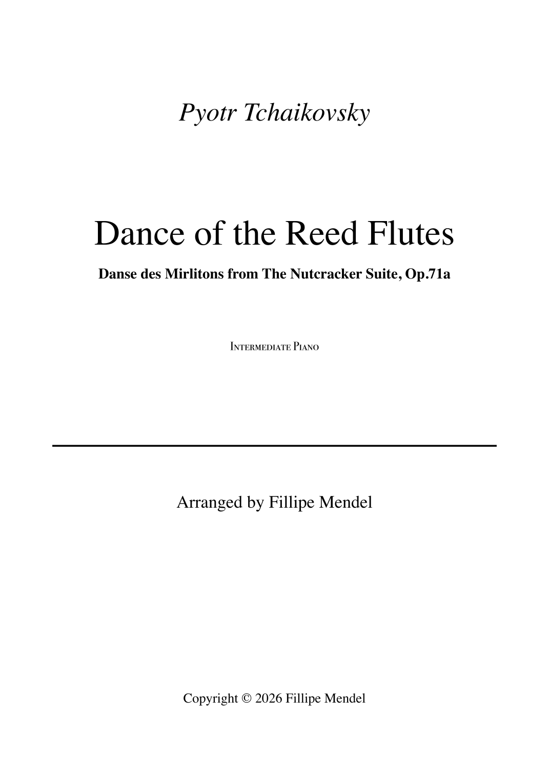 Tchaikovsky - Dance of the Mirlitons [Dance of the Reed Flutes] from ...