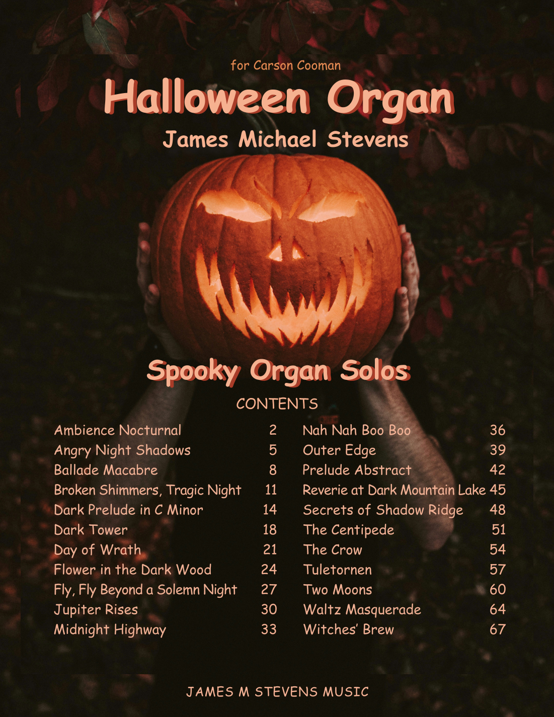Halloween Organ by James Michael Stevens Sheet Music for Organ at Sheet ...