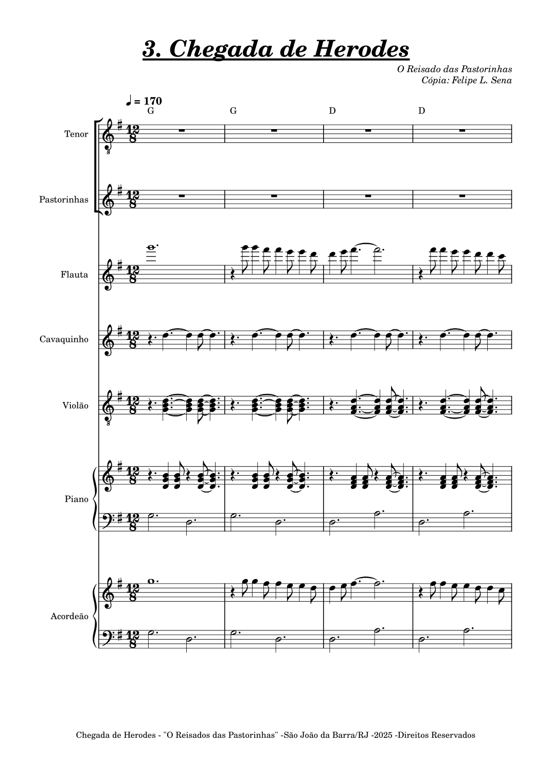 Chegada de Herodes (arr. FelipeLSena) par Unknown Partitions pour ...