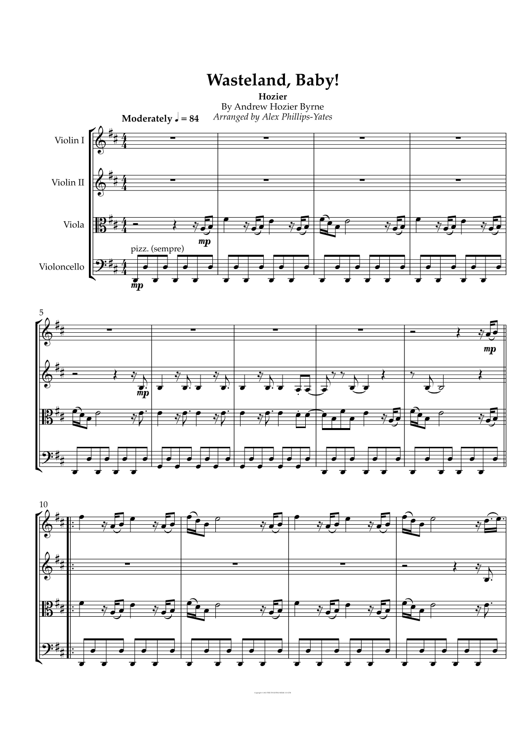 Wasteland, Baby! (arr. Alex Phillips-Yates) by Andrew Hozier Byrne ...