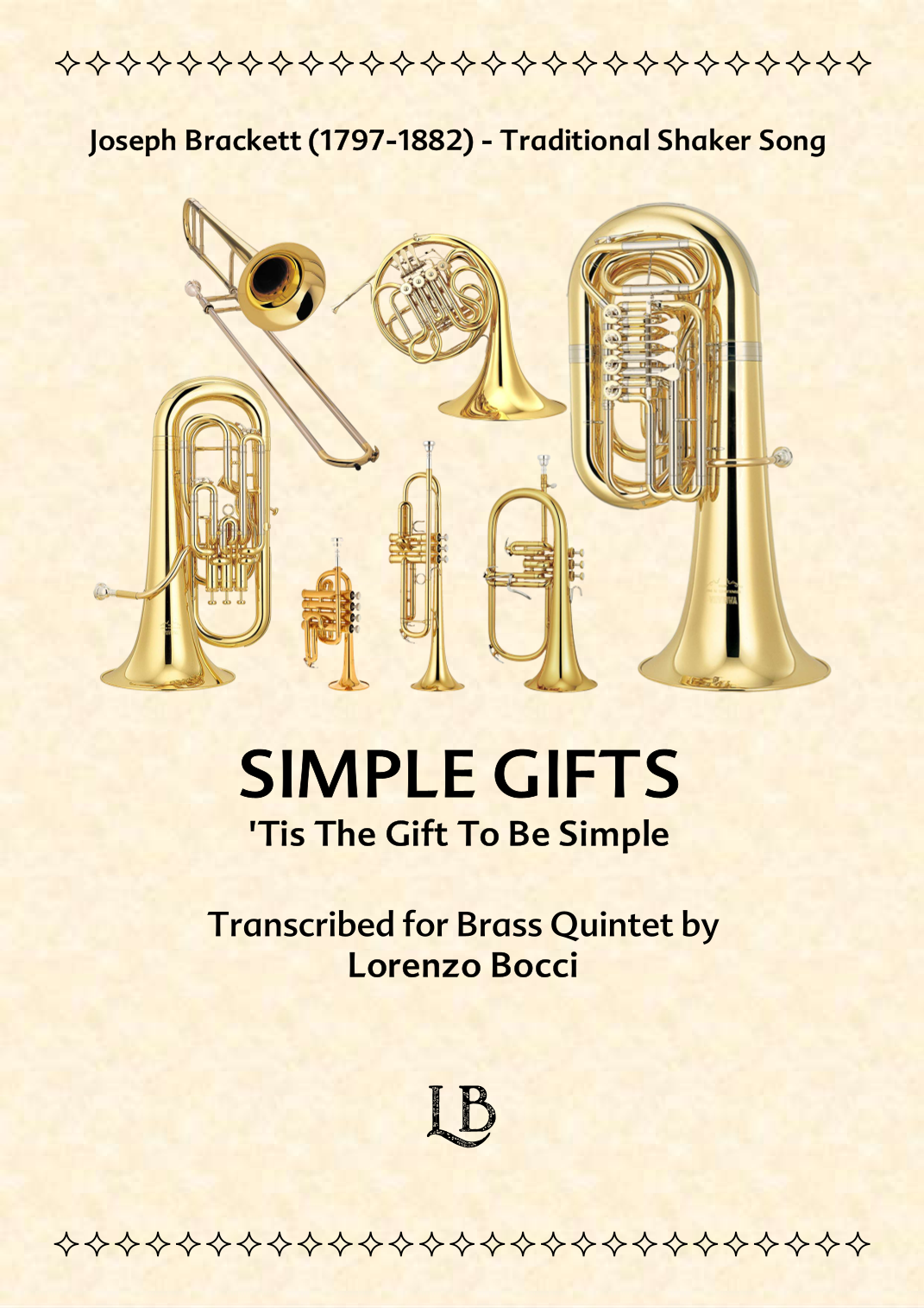 Simple Gifts - 'Tis The Gift To Be Simple (arr. Lorenzo Bocci) by ...