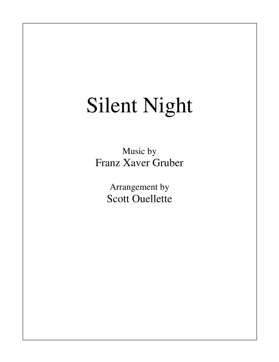 Silent Night (arr. Scott Ouellette par Scott Ouellette Partitions pour ...