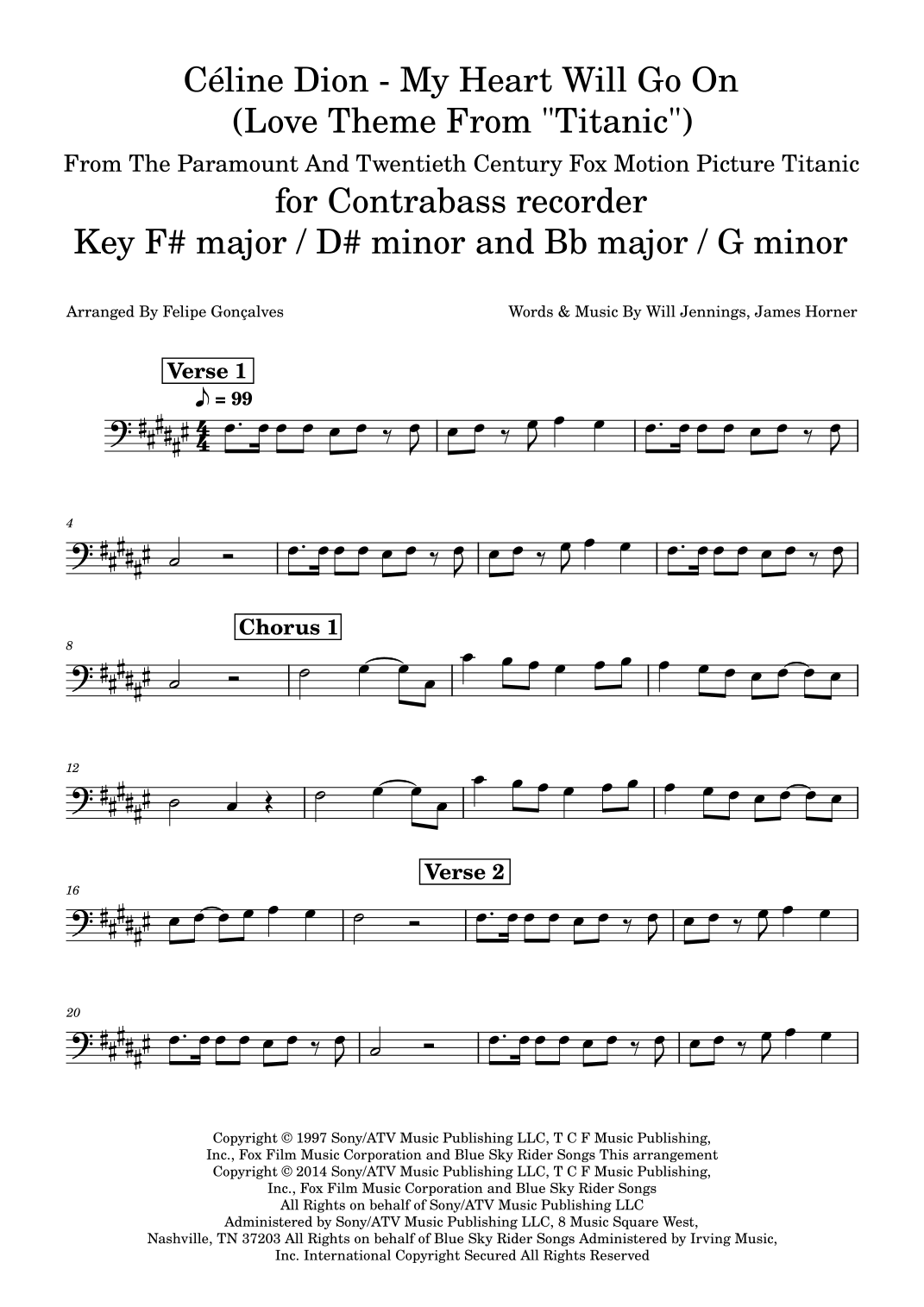 My Heart Will Go On (Love Theme From 'titanic') (arr. Felipe Gonçalves ...