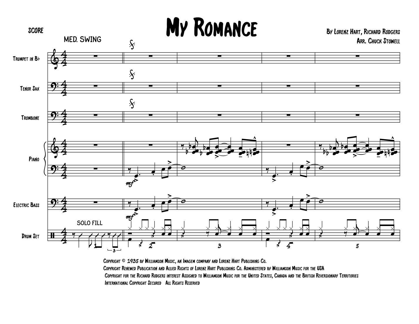 My Romance (arr. Chuck Stowell) von Richard Rodgers Noten zum ...