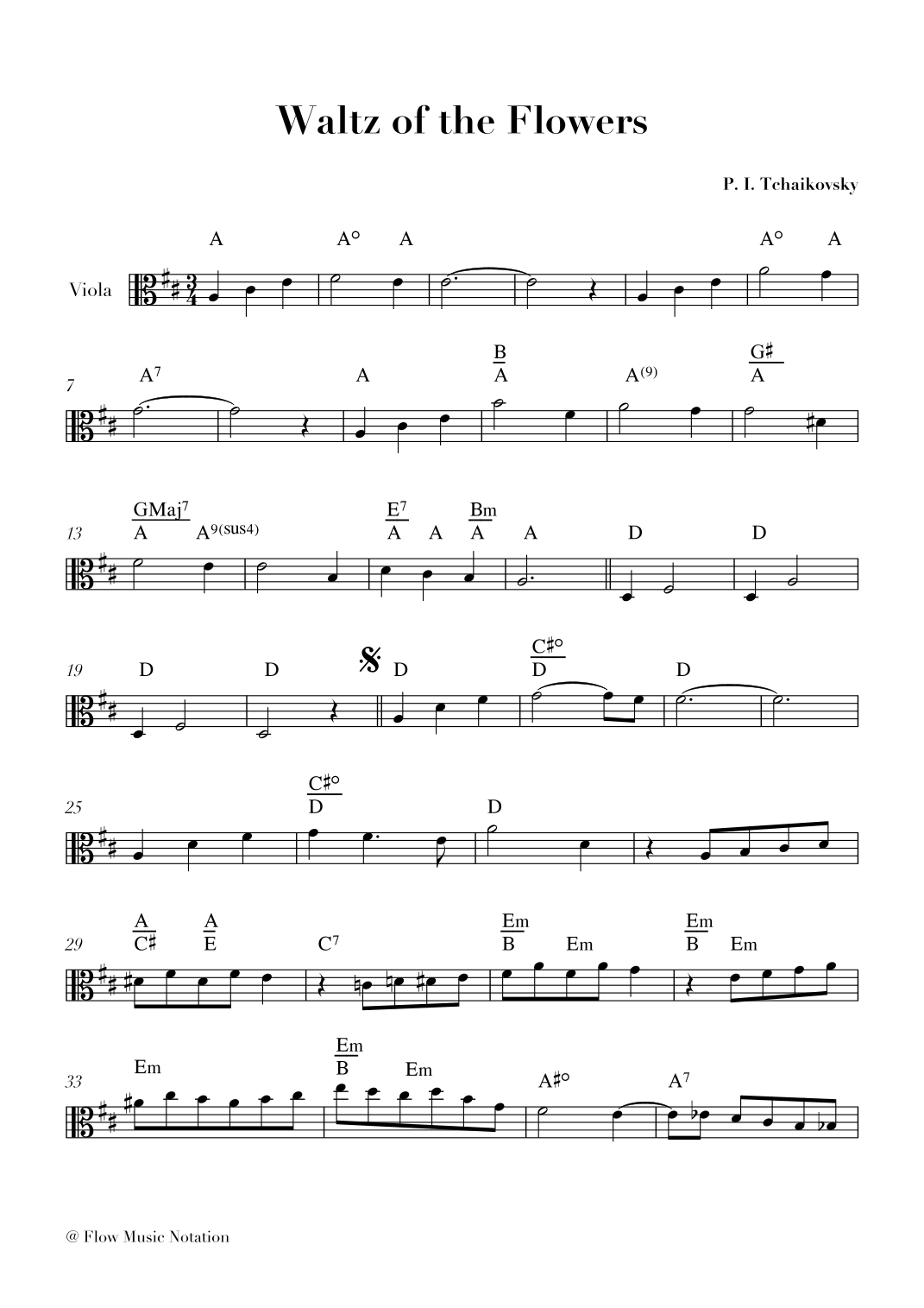 Waltz of the Flowers (from the Nutcracker) (arr. DA Castro) by Piotr ...
