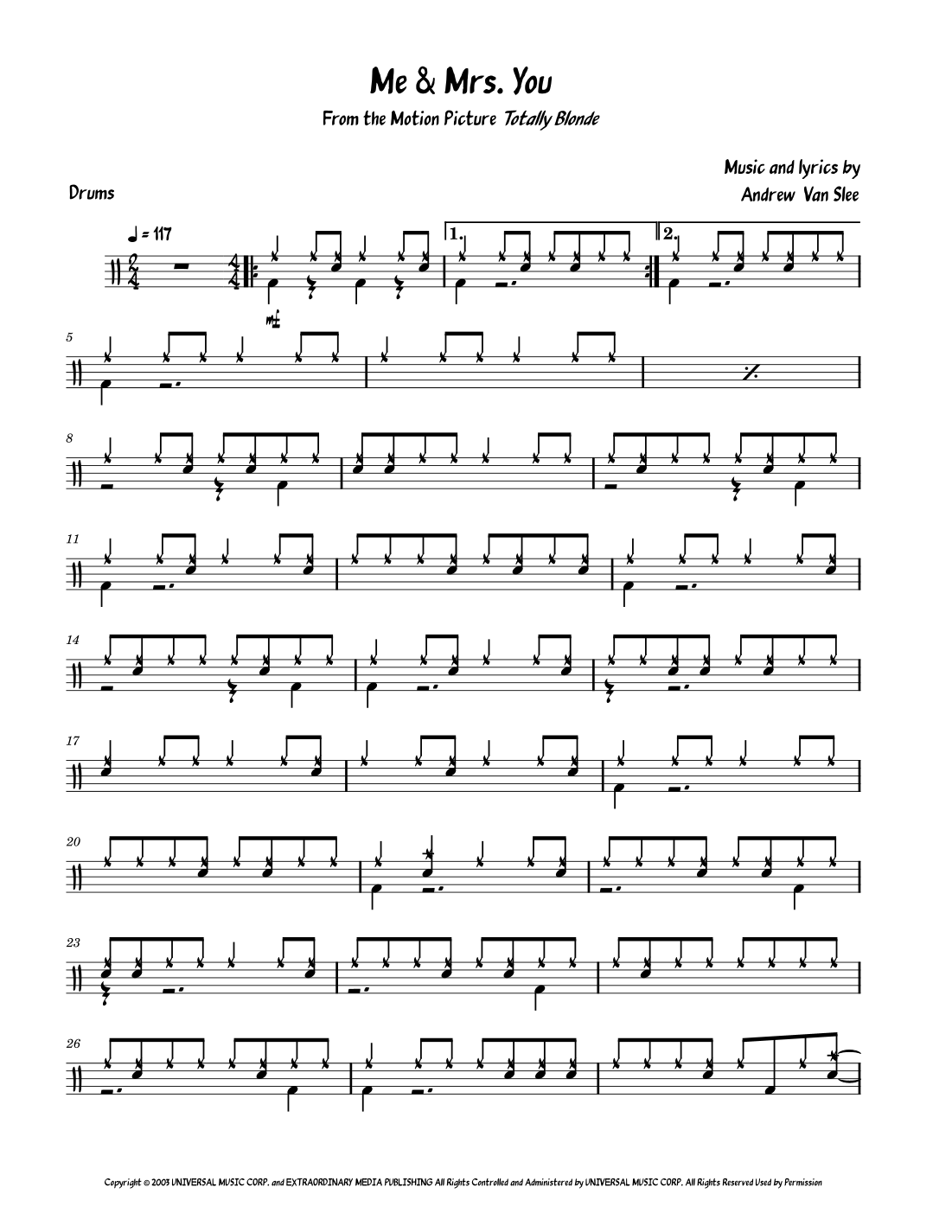 Me & Mrs. You (arr. David Lartey) by Michael Buble Sheet Music for ...