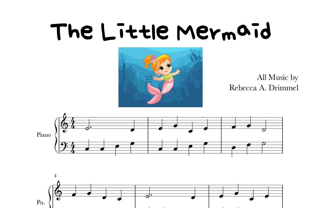 The Little Mermaid von Rebecca A. Drimmel Noten zum Klavier, leicht bei ...