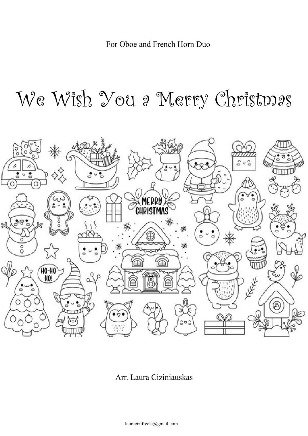We Wish You a Merry Christmas – Easy French Horn and Oboe Duet A Major ...