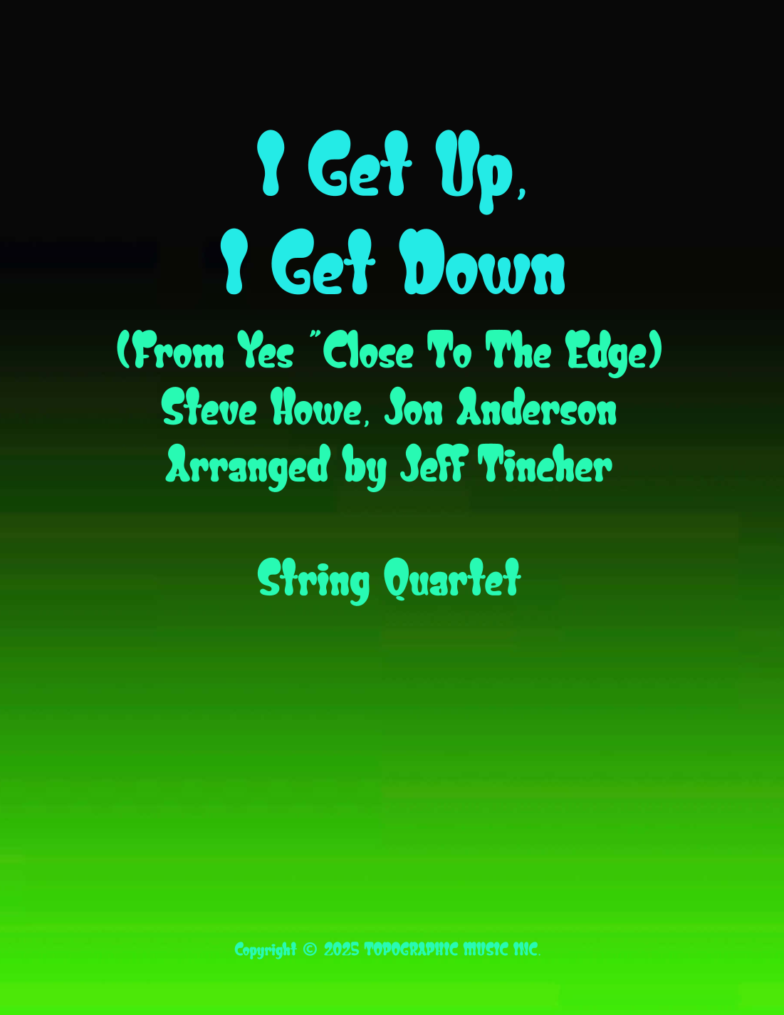 I Get Up, I Get Down (arr. Jeff Tincher) by Steve Howe Sheet Music for ...
