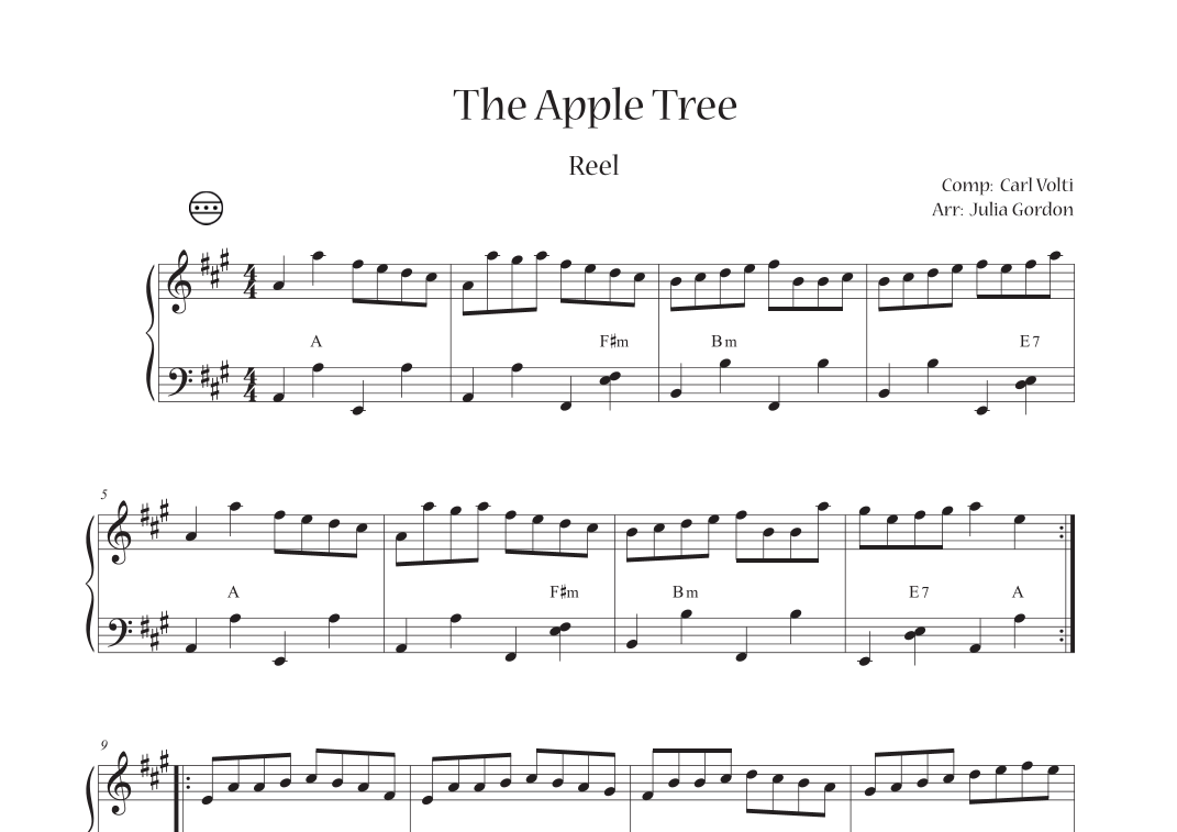 The Apple Tree (arr. Julia Gordon) by Carl Volti Sheet Music for ...