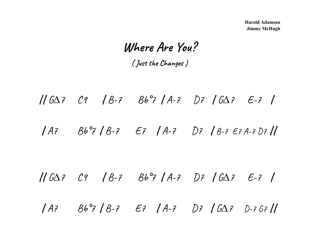 Where Are You (arr. Bronson Ferdinand Wright) por Frank Sinatra ...