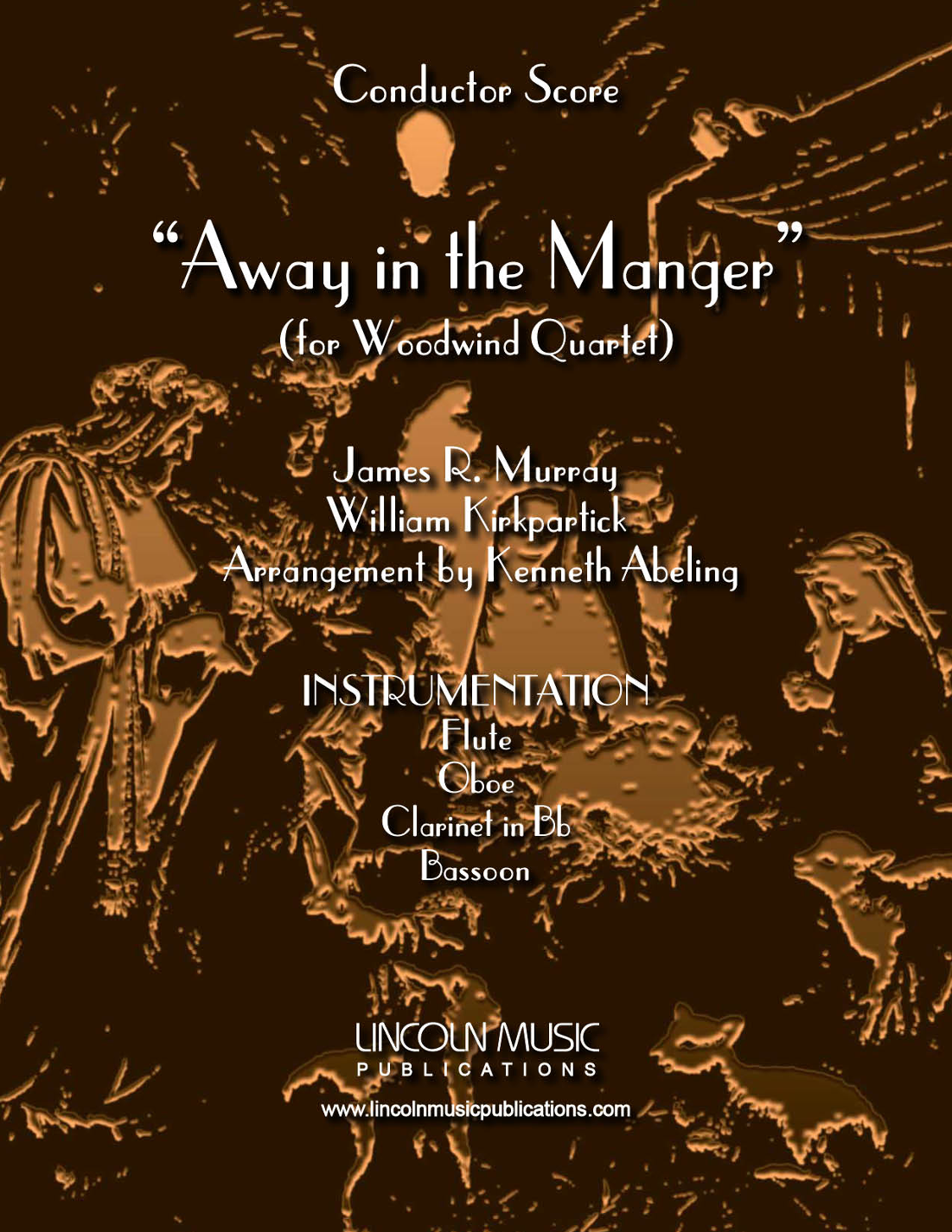 Away in the Manger (for Woodwind Quartet) (arr. Kenneth Abeling) por ...