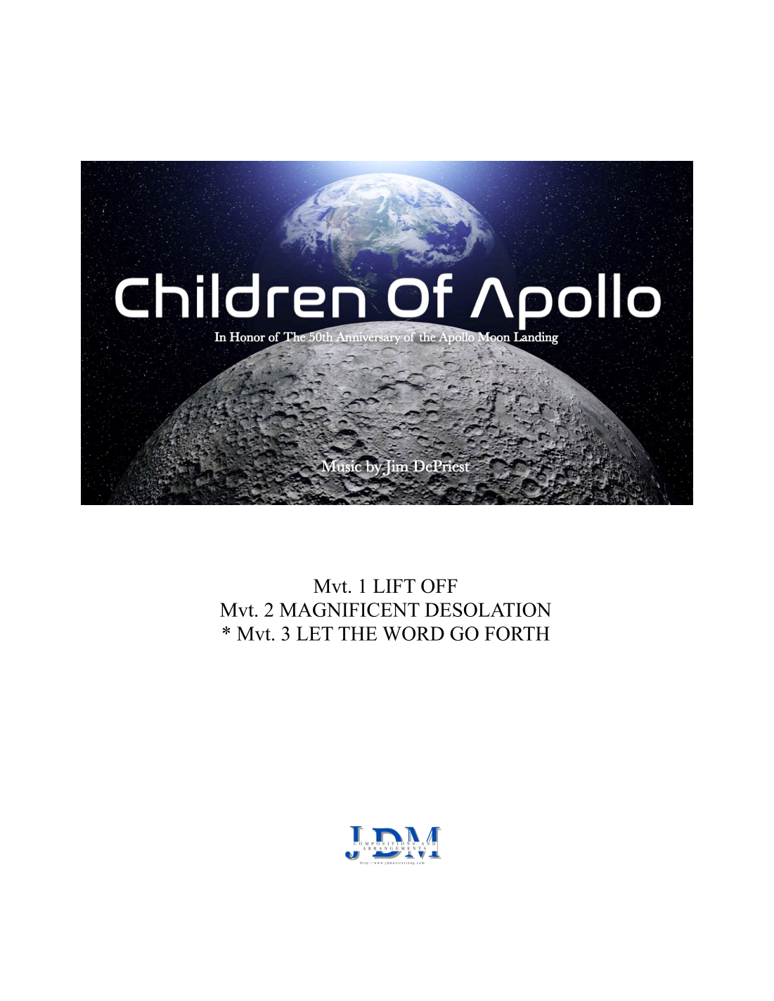 CHILDREN OF APOLLO Mvt. 3-Let The Word Go Forth by Jim DePriest Sheet ...