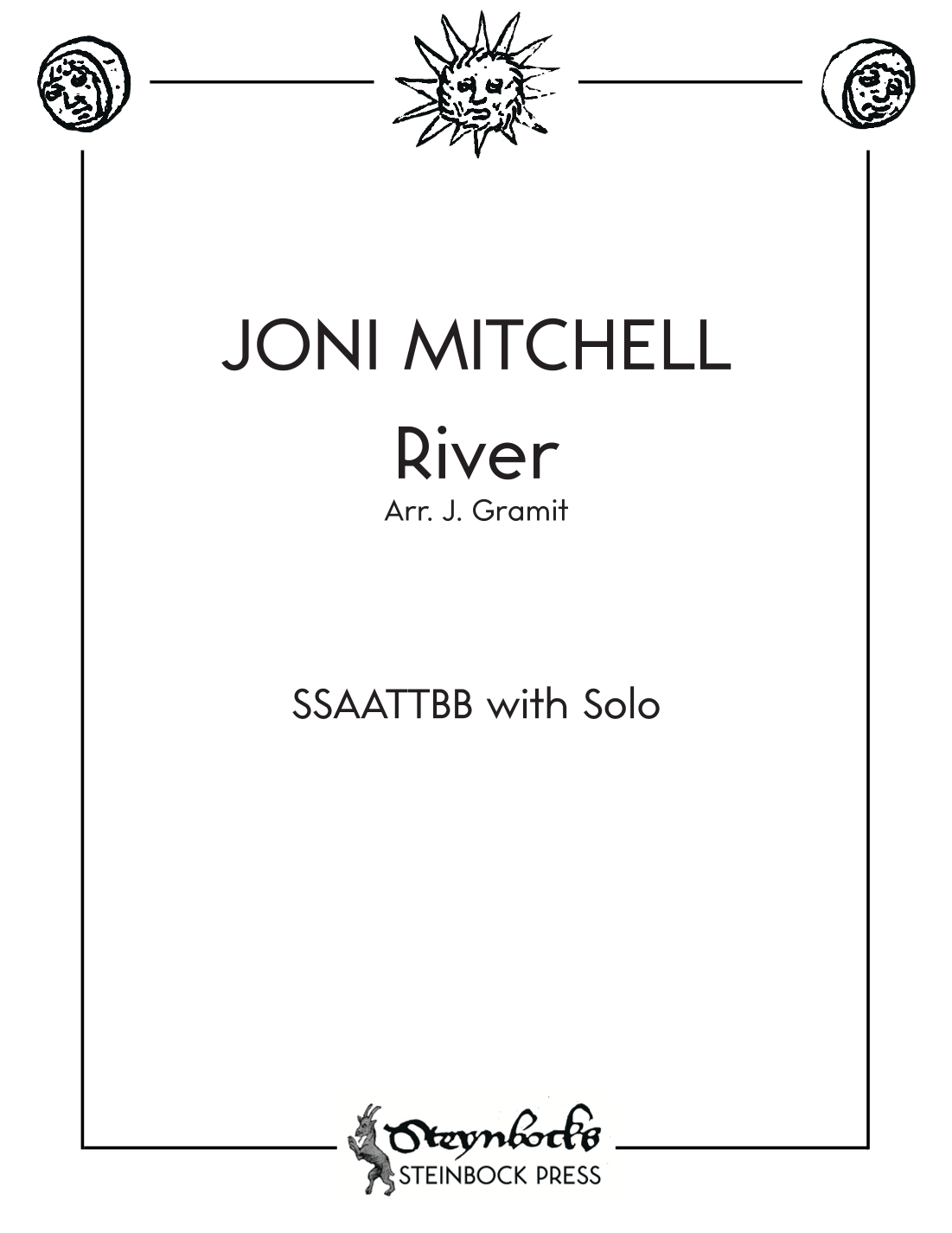 River (arr. Jacob Gramit) by Joni Mitchell Sheet Music for SATB divisi ...