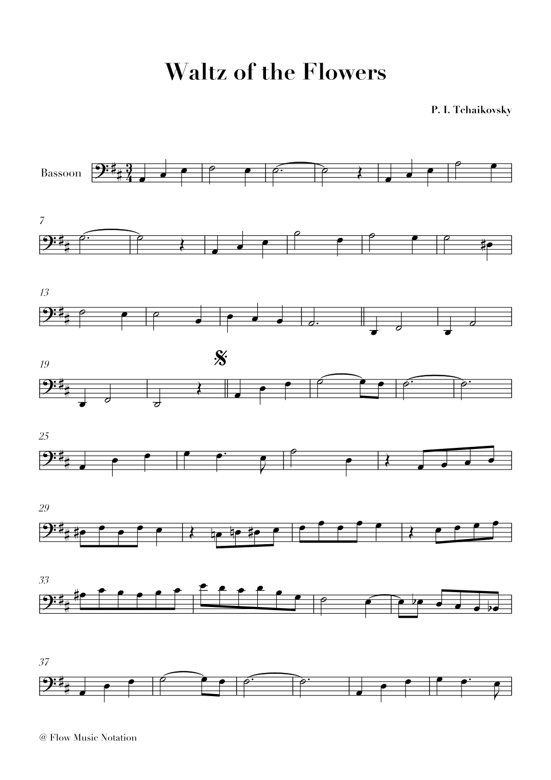 Waltz of the Flowers (from the Nutcracker) (arr. DA Castro) by Piotr ...