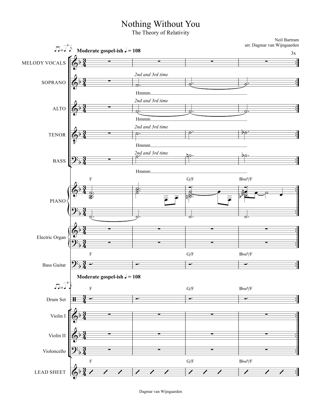 Nothing Without You (arr. Dagmar van Wijngaarden) by The Theory of ...